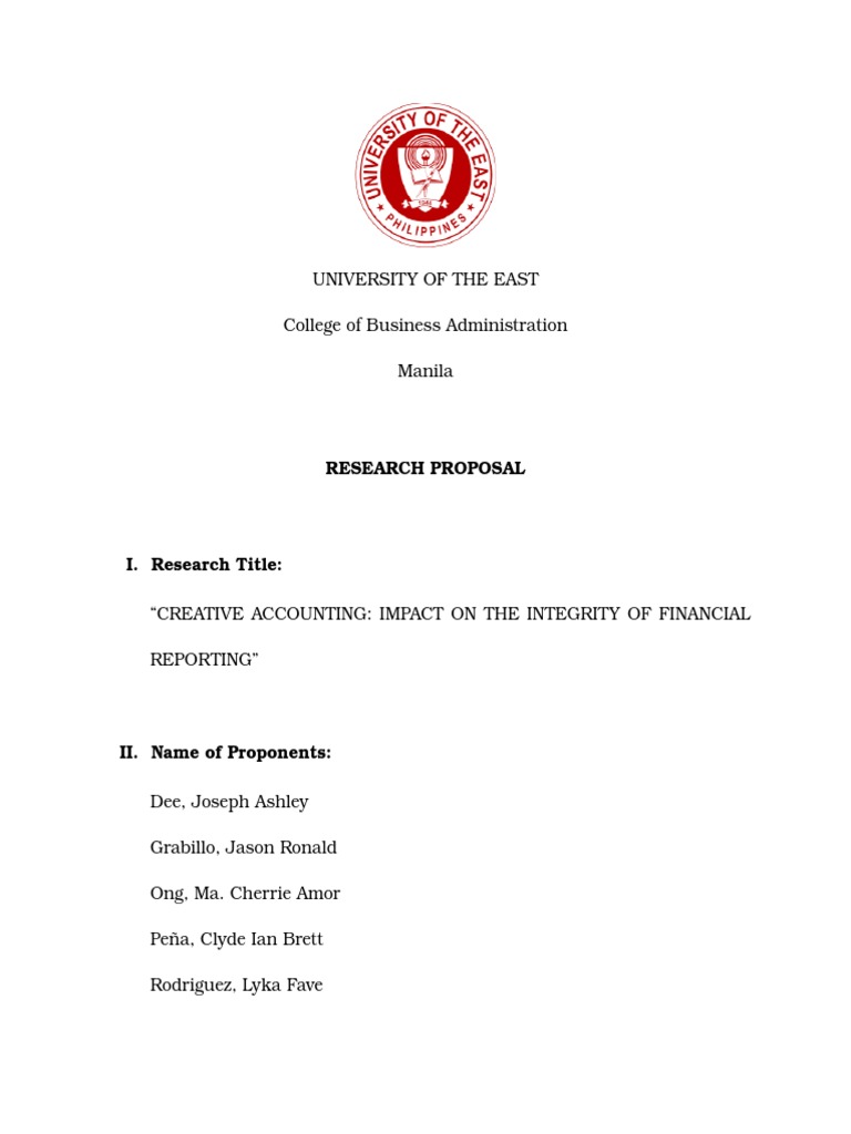 Research Proposal | PDF | Accounting | Depreciation