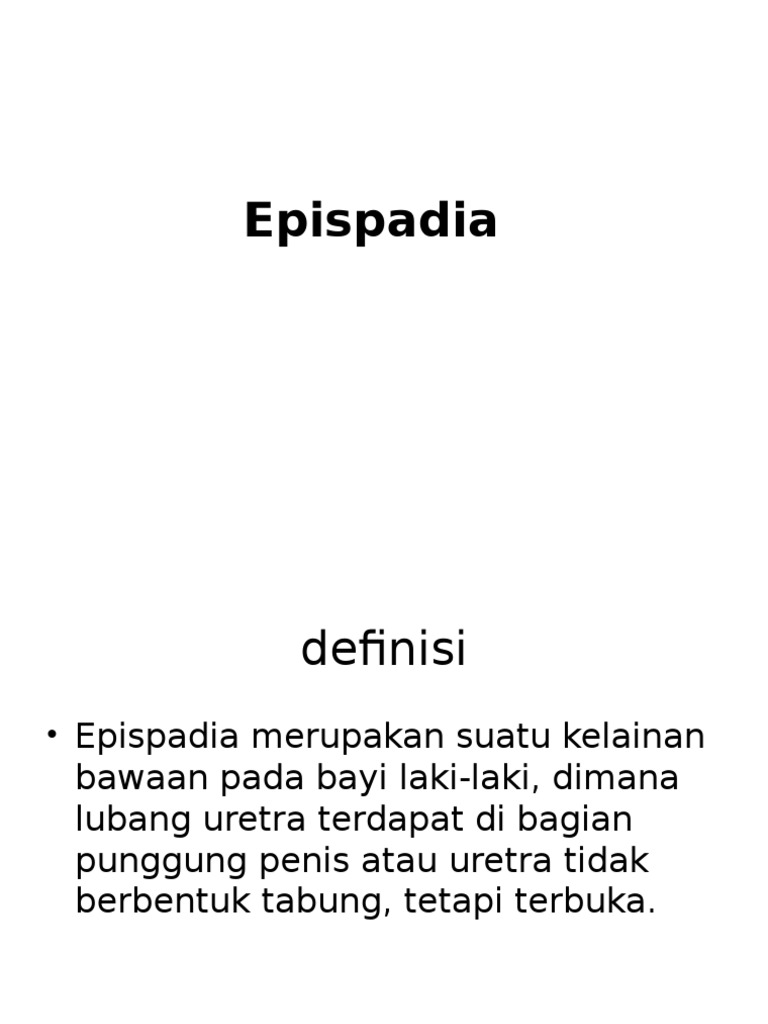 Epispadia | PDF