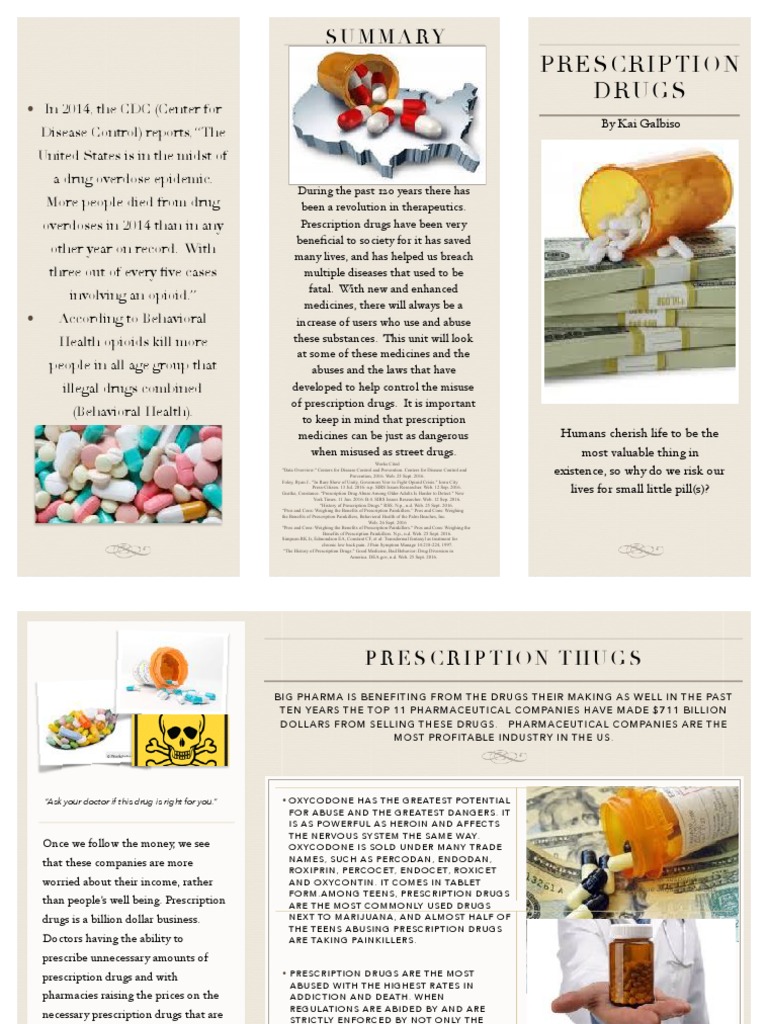 Prescription Drugs Brochure Kai Galbiso Eng2010 Copy Drug Overdose