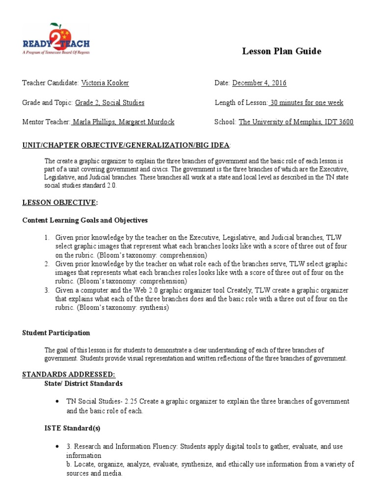 Edtpa Lesson Plan 2 | PDF | Graphics | Lesson Plan