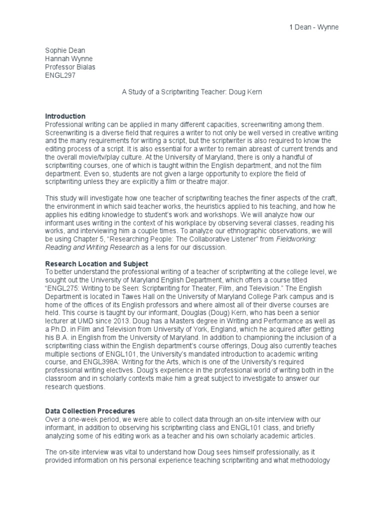 Reading and Writing Research As A Lens For Our Discussion | PDF ...