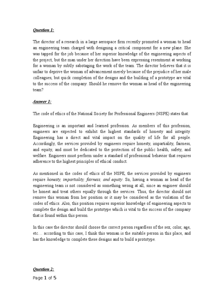 Engineering Ethics | PDF | Profession | Professional Ethics