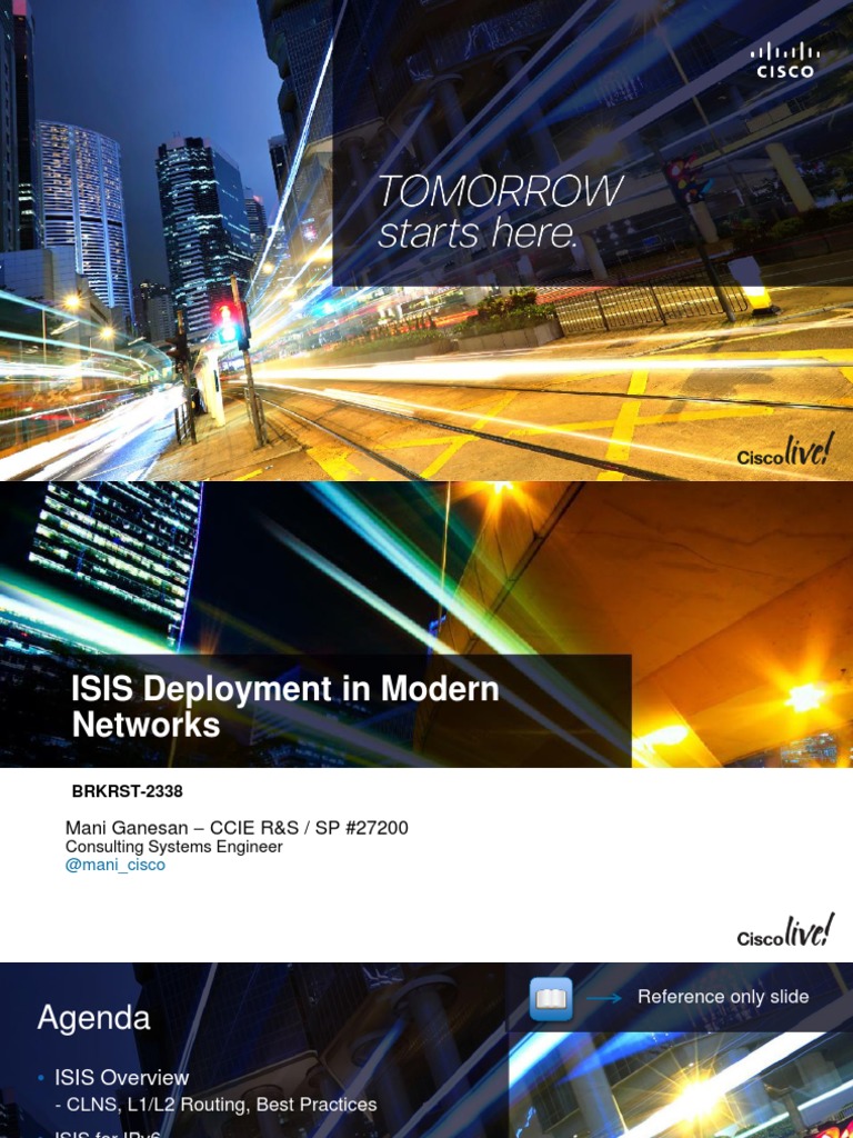 Cisco Live - IsIS Deployment in Mordern Networks | PDF | Multiprotocol ...