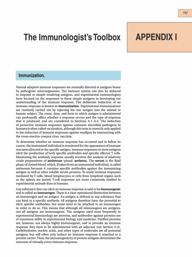 Appendix I - Immunization | PDF | Antigen | Immune System