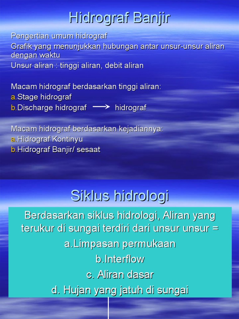 Hidrologi Hidrograf | PDF