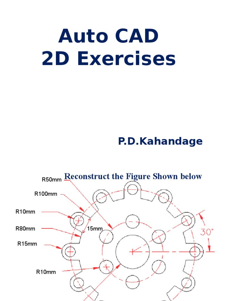 AutoCAD 2D Exercises | PDF