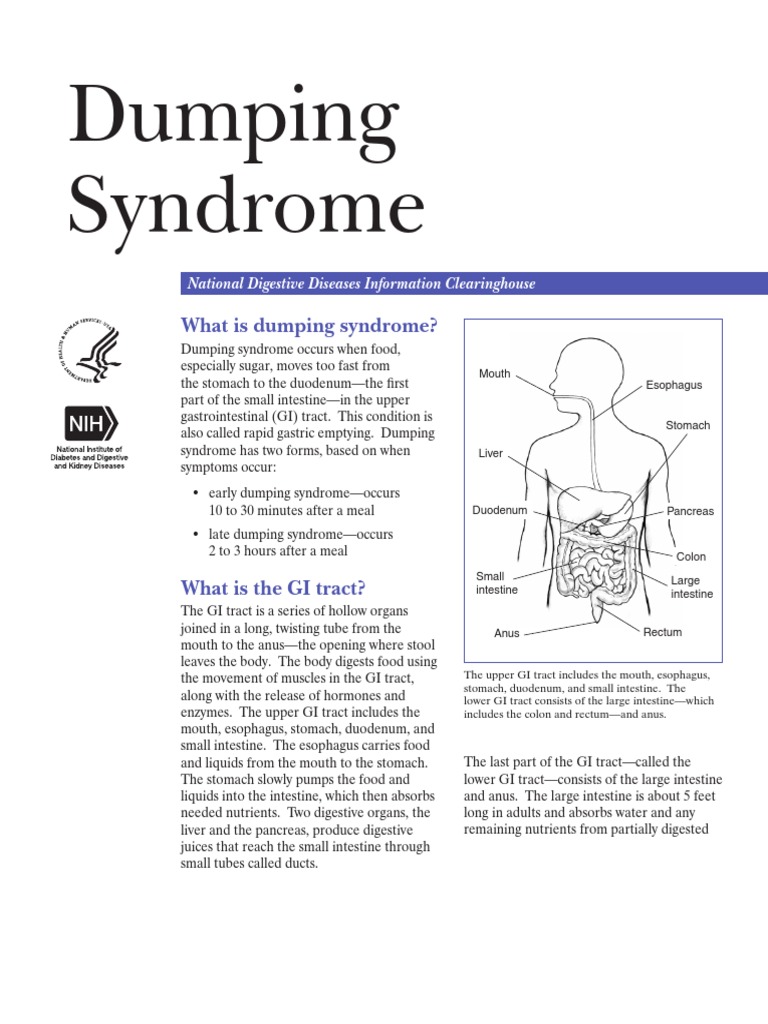 Dumping Syndrome 508 | PDF | Gastrointestinal Tract | Stomach