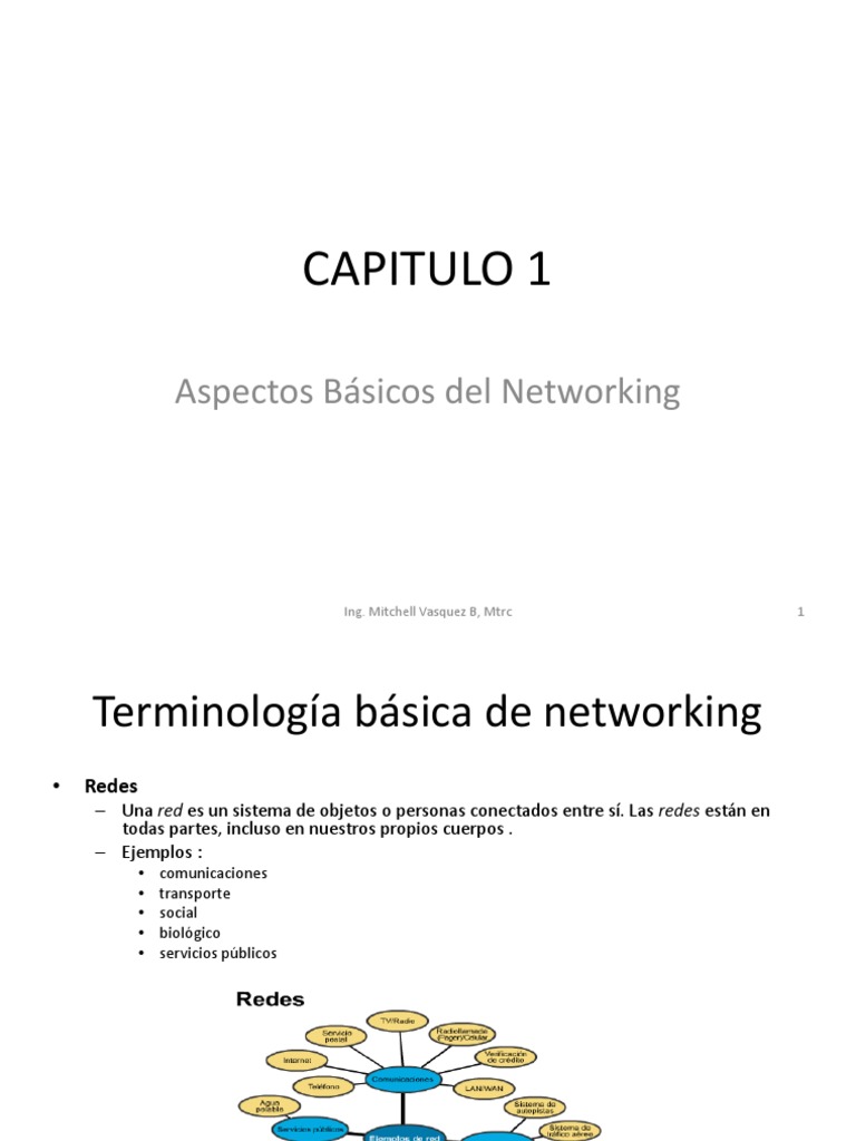Capitulo 1 Aspectos Basicos Del Networking | PDF | Modelo osi | Red de computadoras