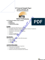 GAT General Sample Test Questions | PDF | Tsunami | Earthquakes