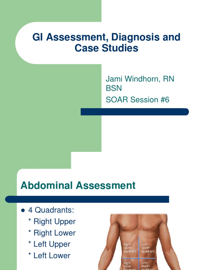 GI Assessment Diagnosis and Case Studies | PDF | Peptic Ulcer | Pancreas