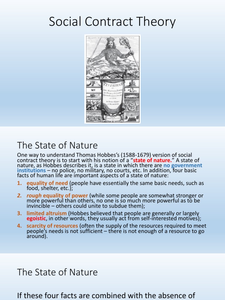 Social Contract Theory | PDF | Social Contract | Sovereignty