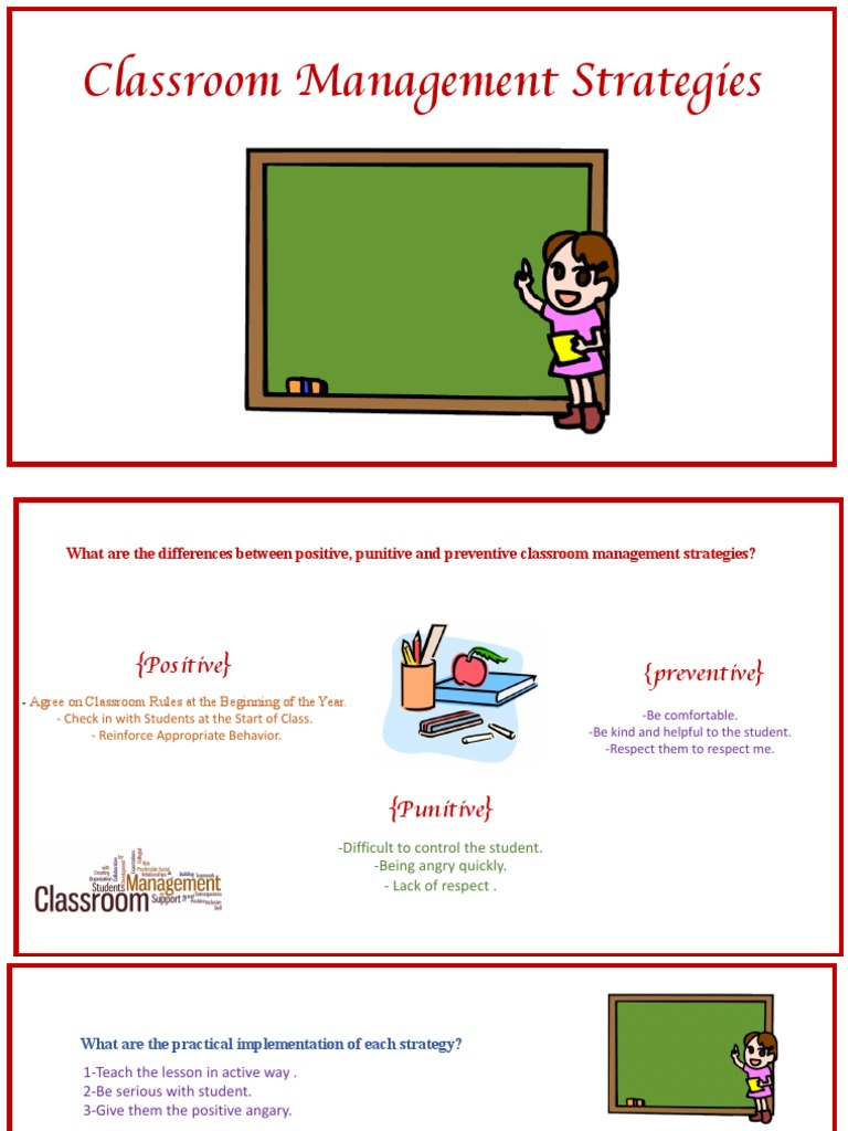 Classroom Management Strategies | PDF