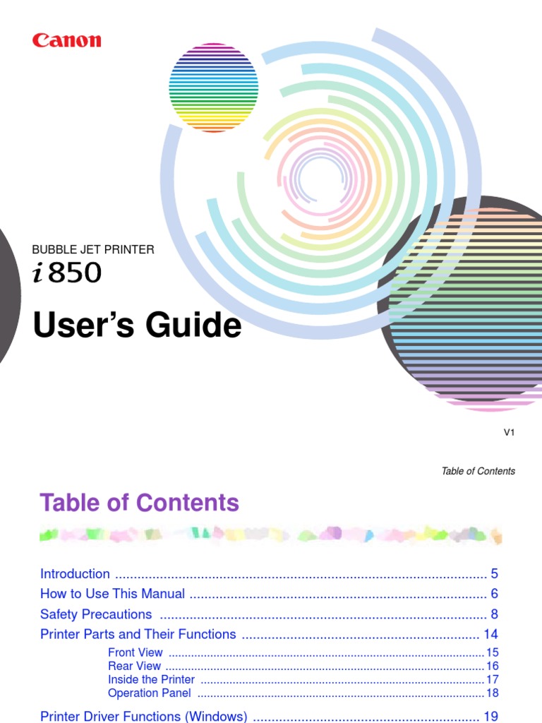 User's Guide: Bubble Jet Printer | PDF | Printer (Computing) | Windows 2000