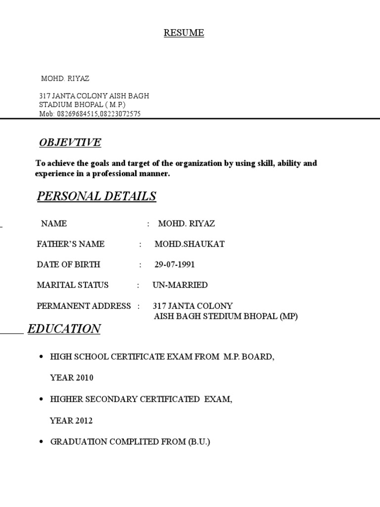 Riyaz Resume | PDF