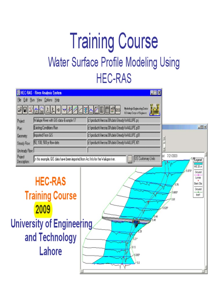 Hec Ras Training Day 1 | PDF | Levee | Hydrology