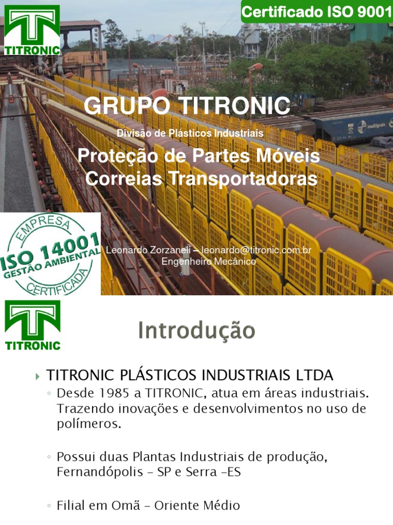 Grupo Titronic - Apresentação Proteção de Transportadores | PDF ...