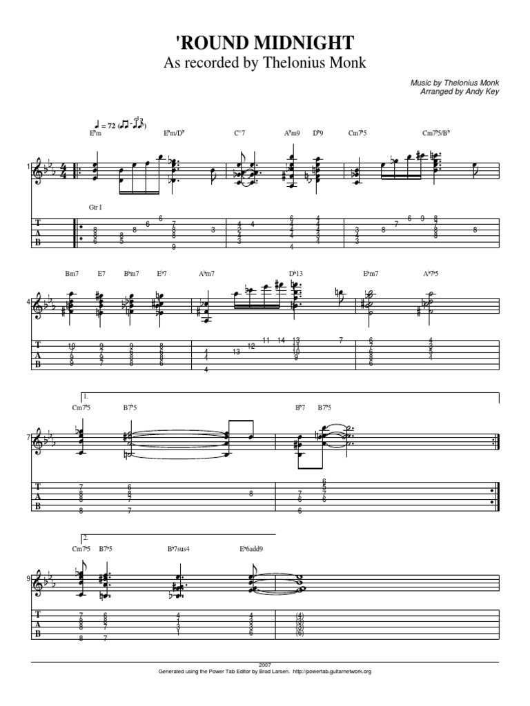 Round Midnight Andy Key | PDF