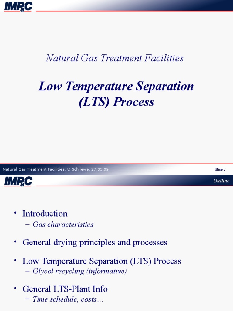 Low Temperature Separation (LTS) Process: Natural Gas Treatment ...