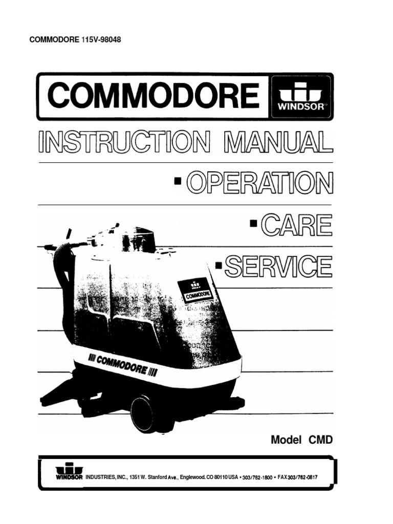 Windsor OLD Commodore CMD | PDF | Fuse (Electrical) | Belt (Mechanical)