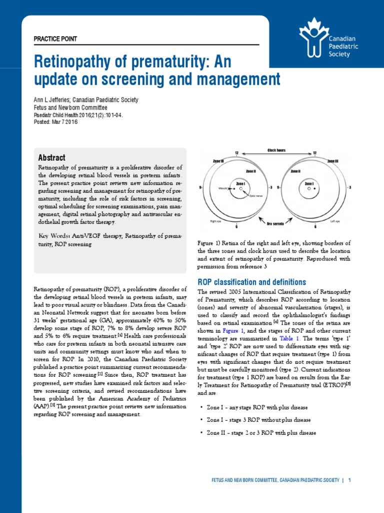 Retinopathy of Prematurity Screening | PDF | Preterm Birth | Ophthalmology
