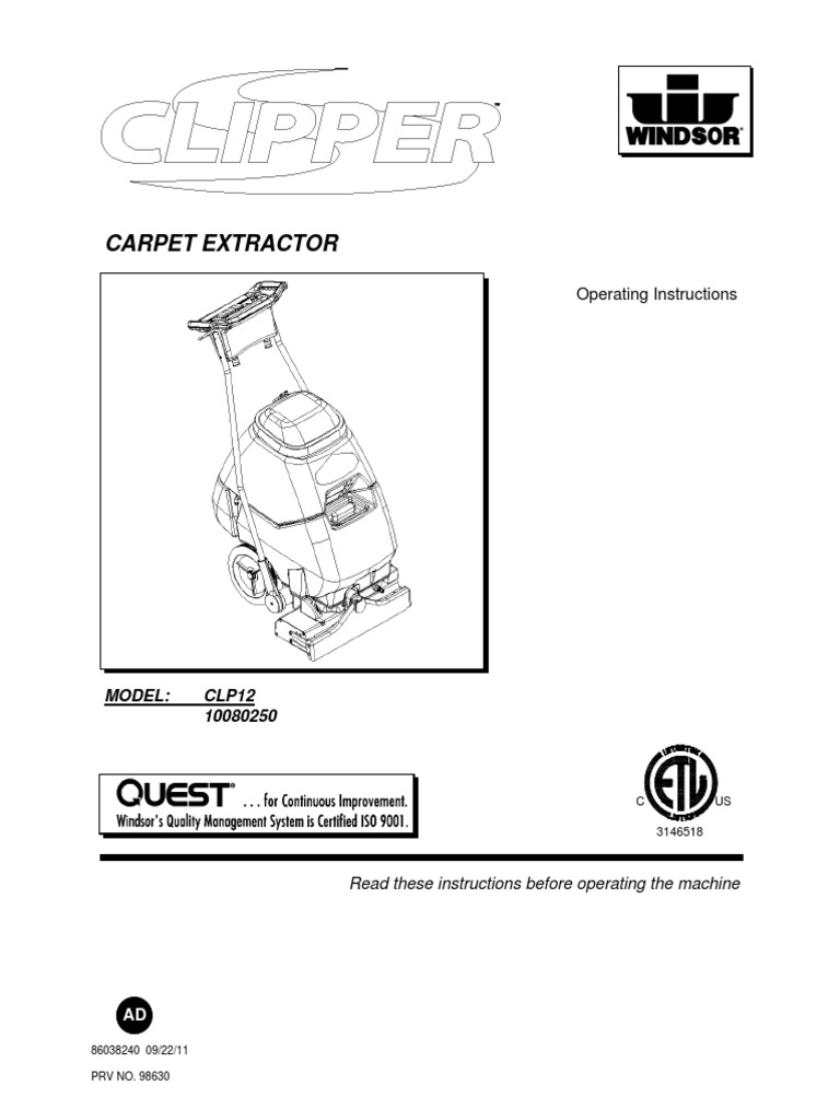 Windsor Clipper 12 | Ac Power Plugs And Sockets | Vacuum Cleaner