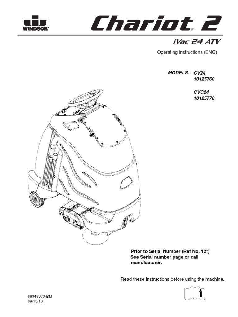 Windsor Chariot 2 Ivac 24 ATV Parts | Vacuum Cleaner | Equipment
