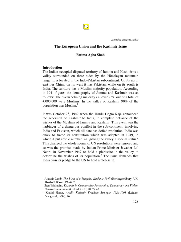 Final - Fatima Agha Shah | PDF | India–Pakistan Relations | Pakistan