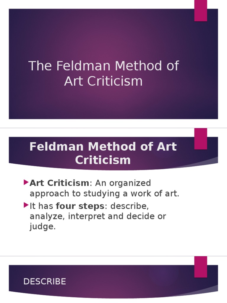 the feldman method of art criticism