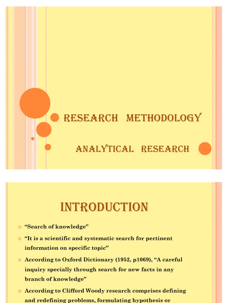 Analytical Research | PDF | Scientific Method | Hypothesis