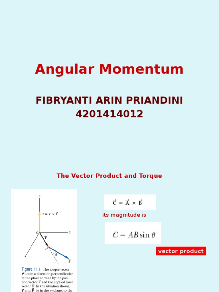 Angular Momentum | PDF | Angular Momentum | Rotation Around A Fixed Axis