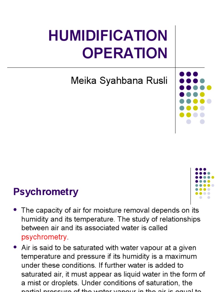 Understanding Humidification: A Comprehensive Guide to Psychrometrics ...