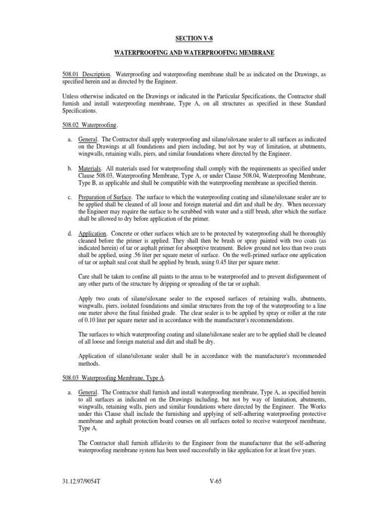 ASTM Waterproofing Standards Overview | PDF | Bearing (Mechanical ...
