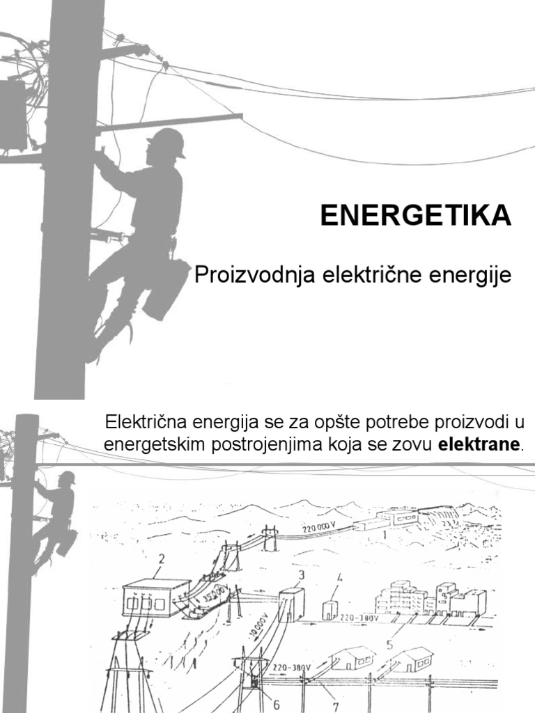 ENERGETIKA - Proizvodnja Elektricne Energijee | PDF