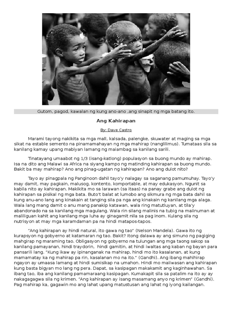 Kahirapan | PDF