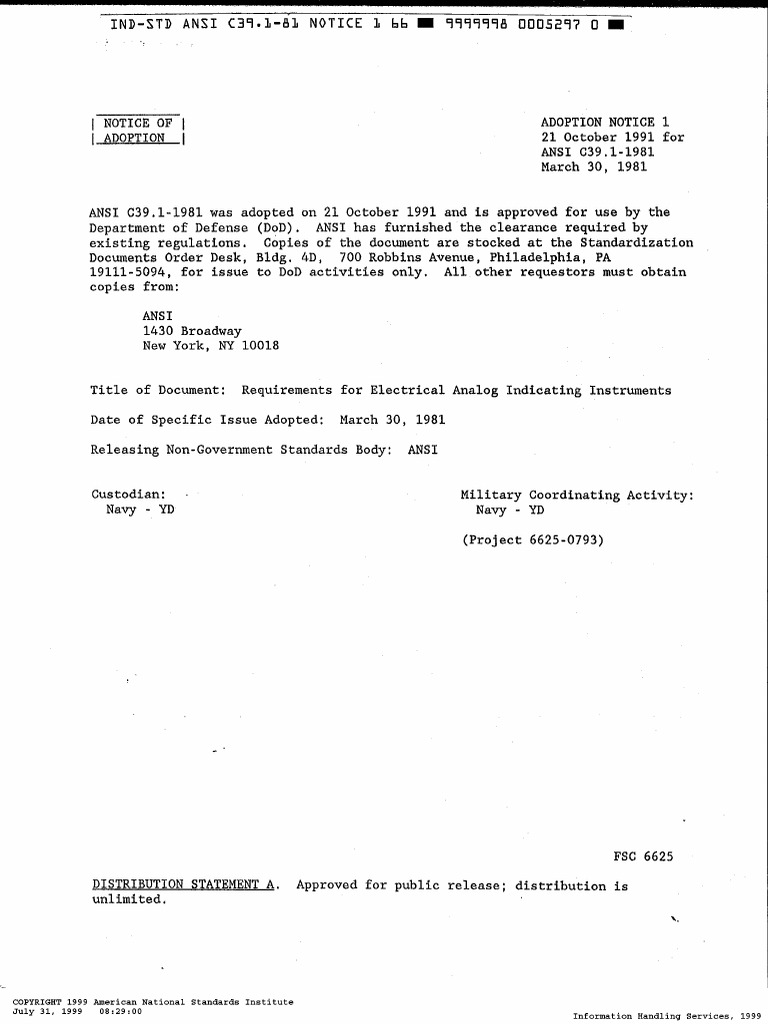 Ansi C39.1.1981 PDF | PDF