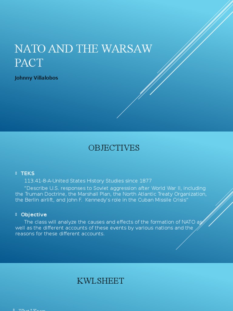 Nato and The Warsaw Pact | PDF