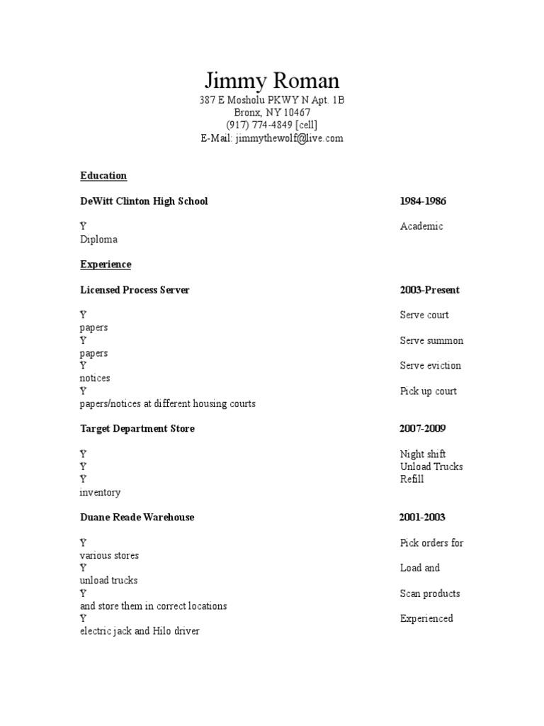 Jimmy Resume | PDF