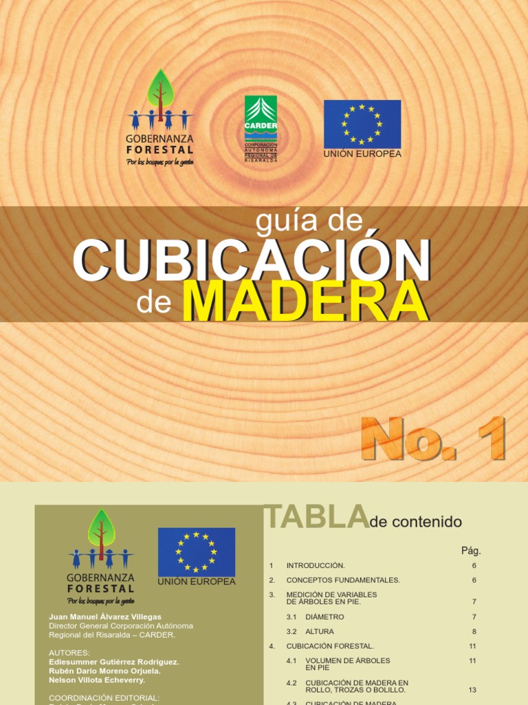 Guia de Cubicacion Madera | PDF | Volumen | Arboles