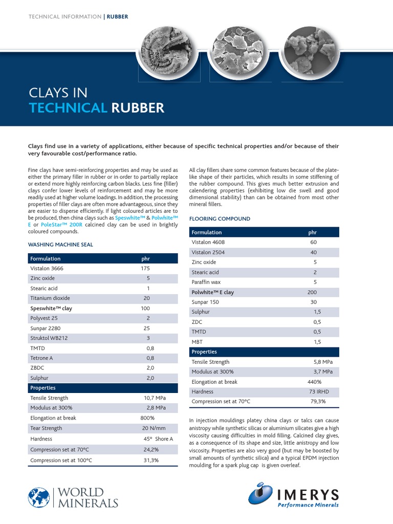 EPDM Formulation Technical Rubber | PDF | Building Materials | Chemical ...