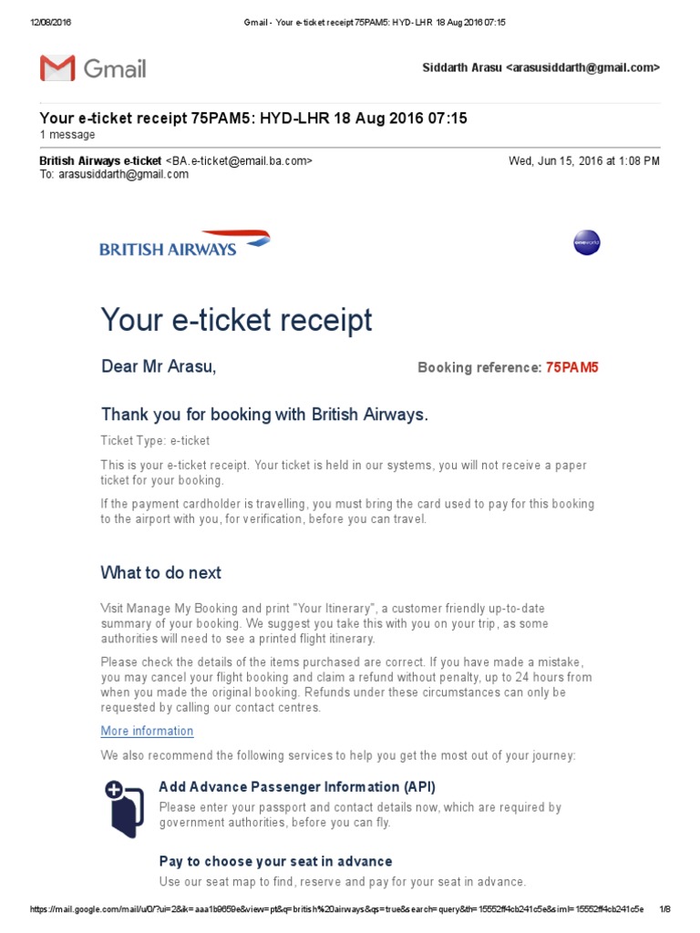 Ticket PDF | PDF | Fee | Ticket (Admission)