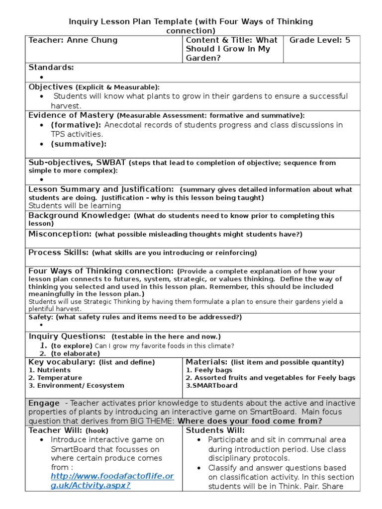 scn400 Lesson Plan | PDF | Lesson Plan | Educational Assessment