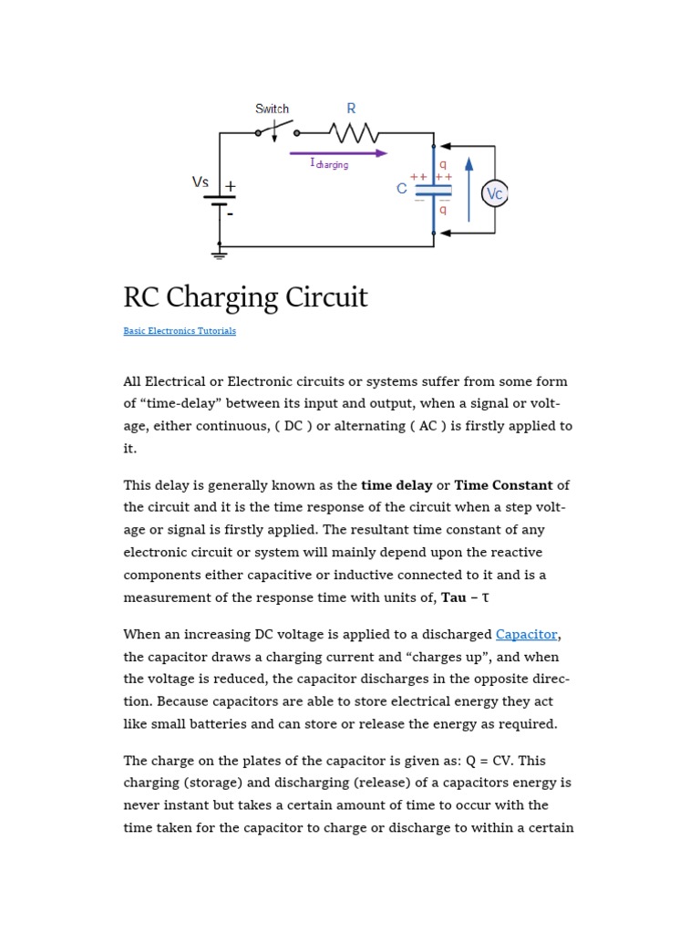 RC Charging | PDF | Capacitor | Electrical Network