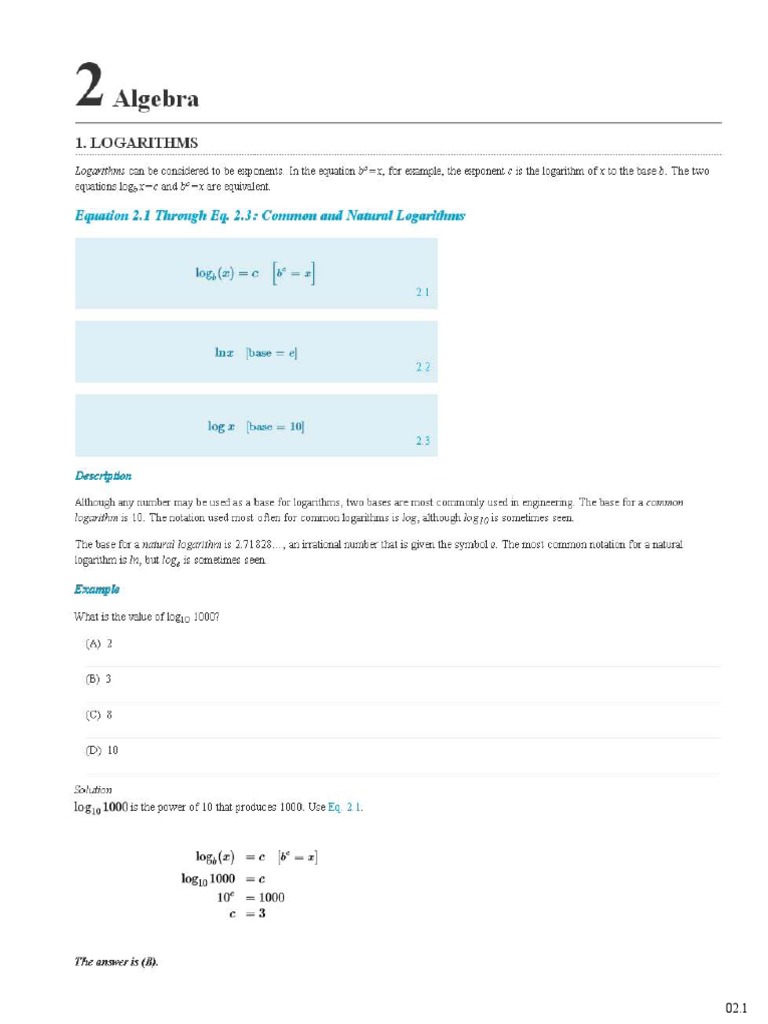Logarithms and Complex Numbers Explained | PDF | Complex Number ...
