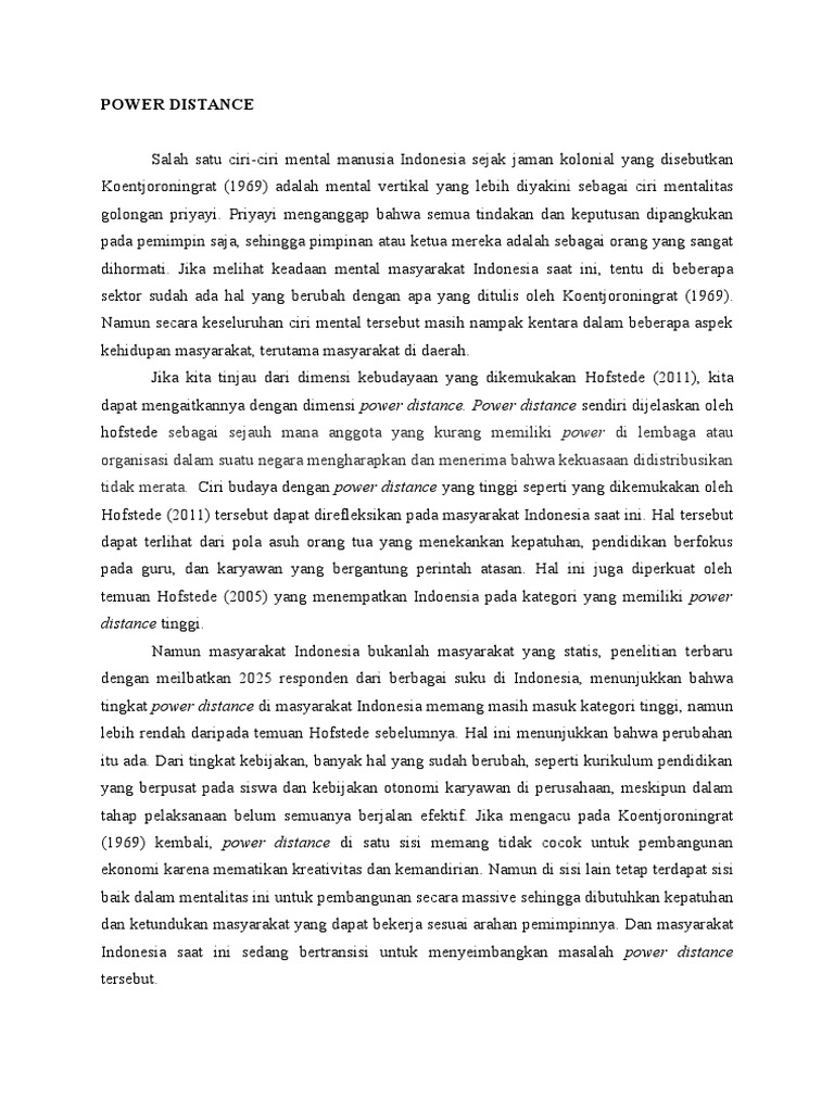 Power Distance | PDF