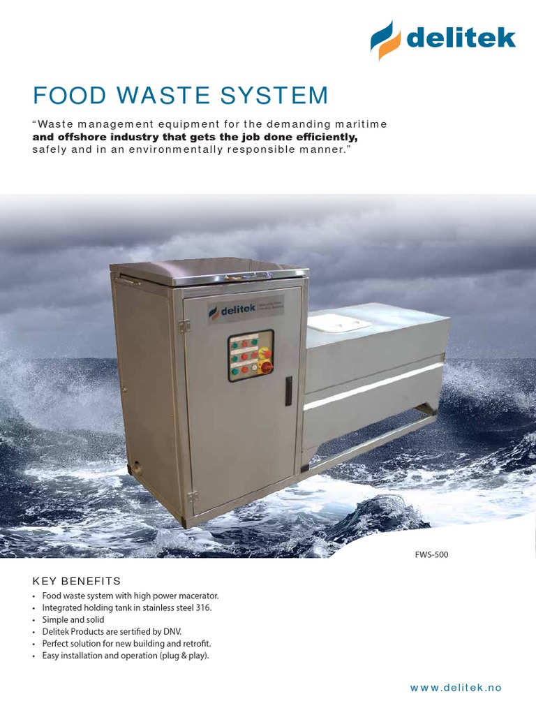 Food waste system | Sewage | Pollution