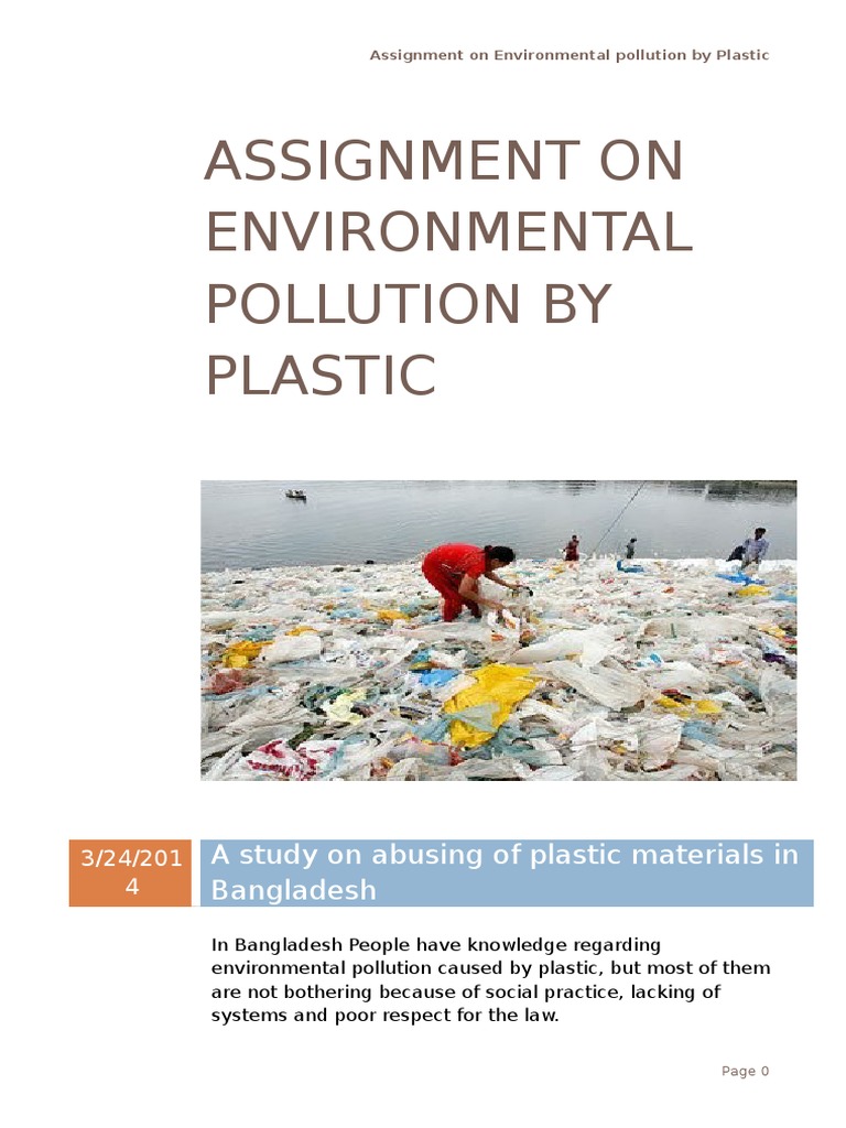 Environment Pollution by Plastic | PDF | Air Pollution | Pollution
