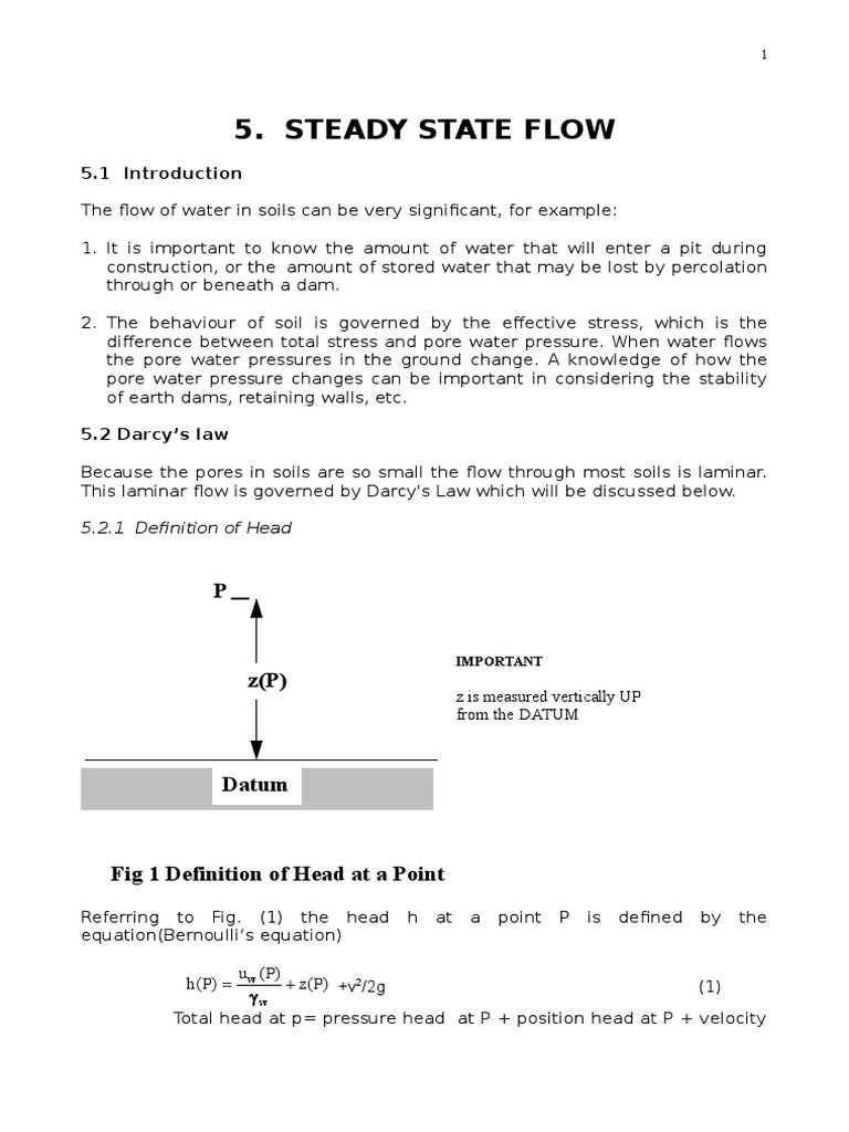 Steady State Flow | Fluid Dynamics | Permeability (Earth Sciences)