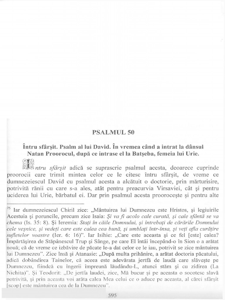 Euthimie Zigabenul, Psalmul 50 | PDF