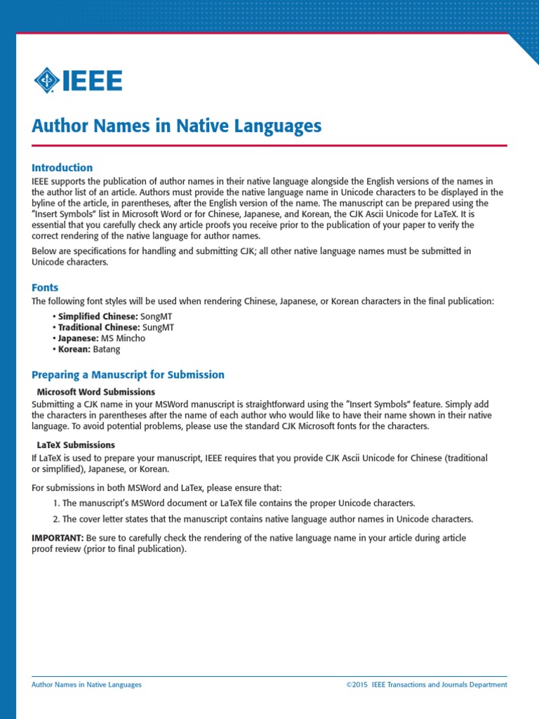 Auth Names Native Lang | PDF | Typefaces | Notation