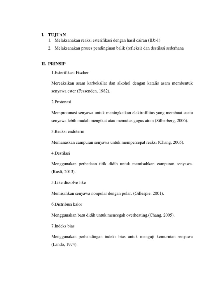 Laporan Praktikum Esterifikasi Metil Benzoat | PDF Laporan Praktikum Esterifikasi Metil Benzoat | PDF